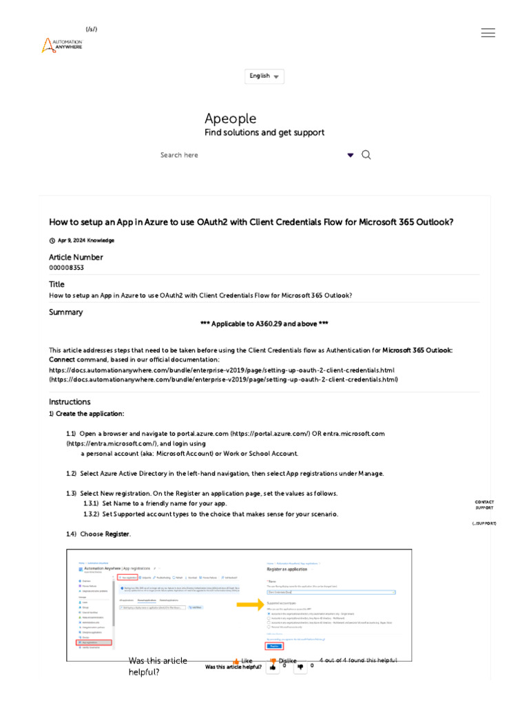 How To Setup An App in Azure To Use OAuth2 With Client Credentials Flow ...