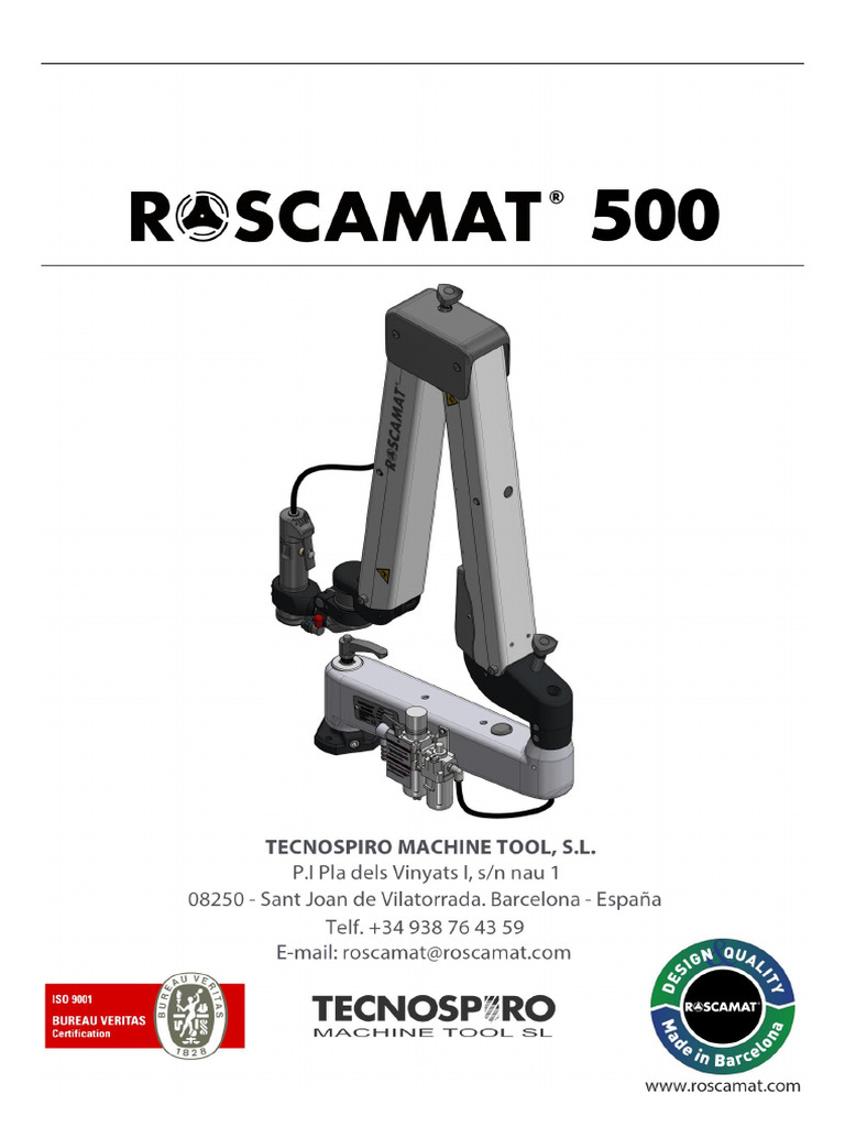 Roscamat 500 - Es - V01 | PDF | Embrague | Tornillo