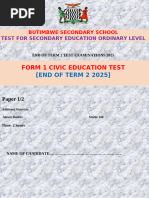 Civic - Education - Form 1 Notes | PDF