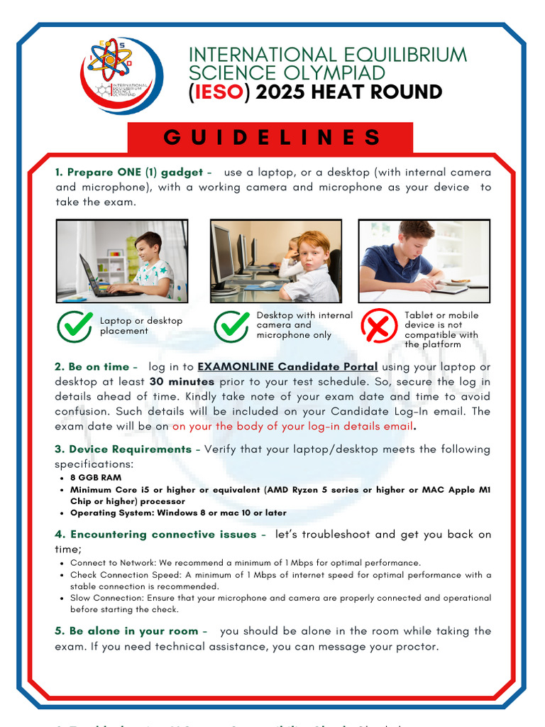 Thailand - Ieso 2025 Heat Round - Guidelines | PDF | Laptop | Desktop ...