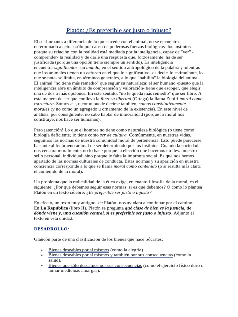 Etica - Platon | PDF | Moralidad | Justicia