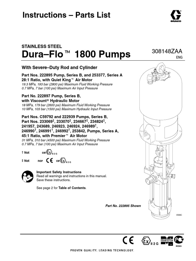 Graco Pumps | PDF | Pump | Valve