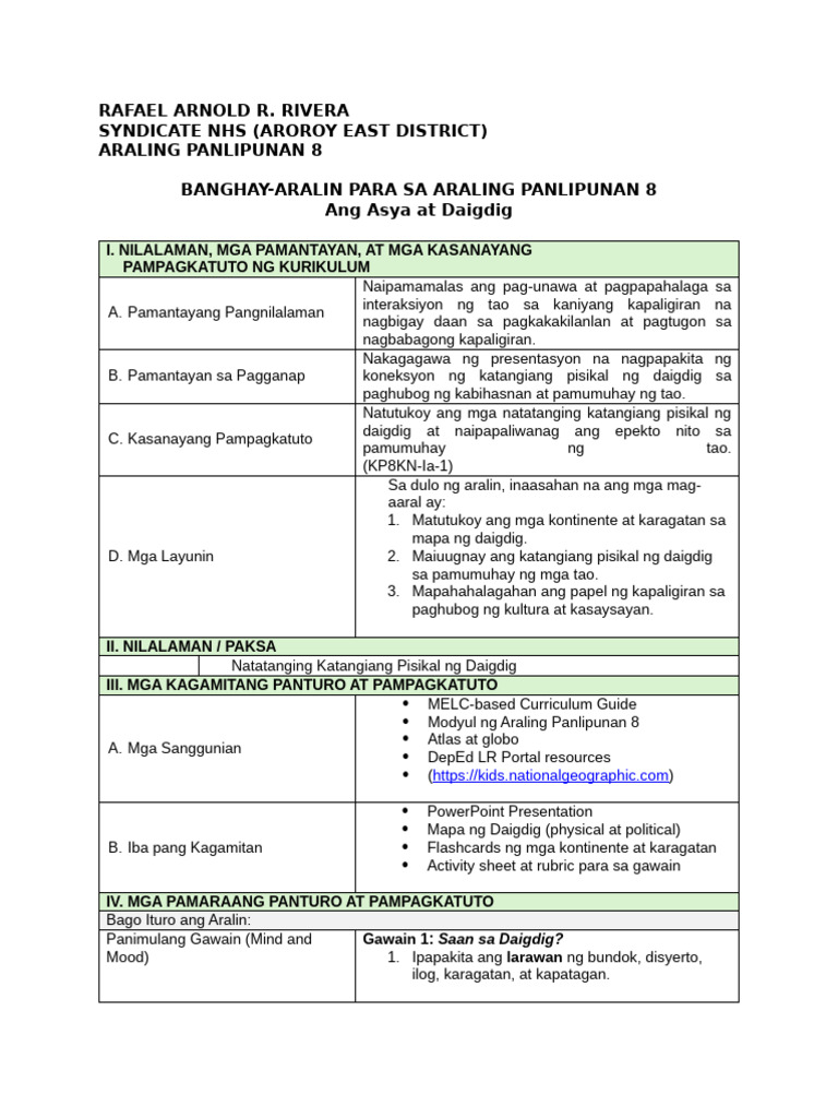 SFINAL LP session-9-Lesson-Plan-Matatag-Template-1 | PDF