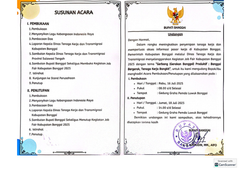 Undangan Job Fair | PDF