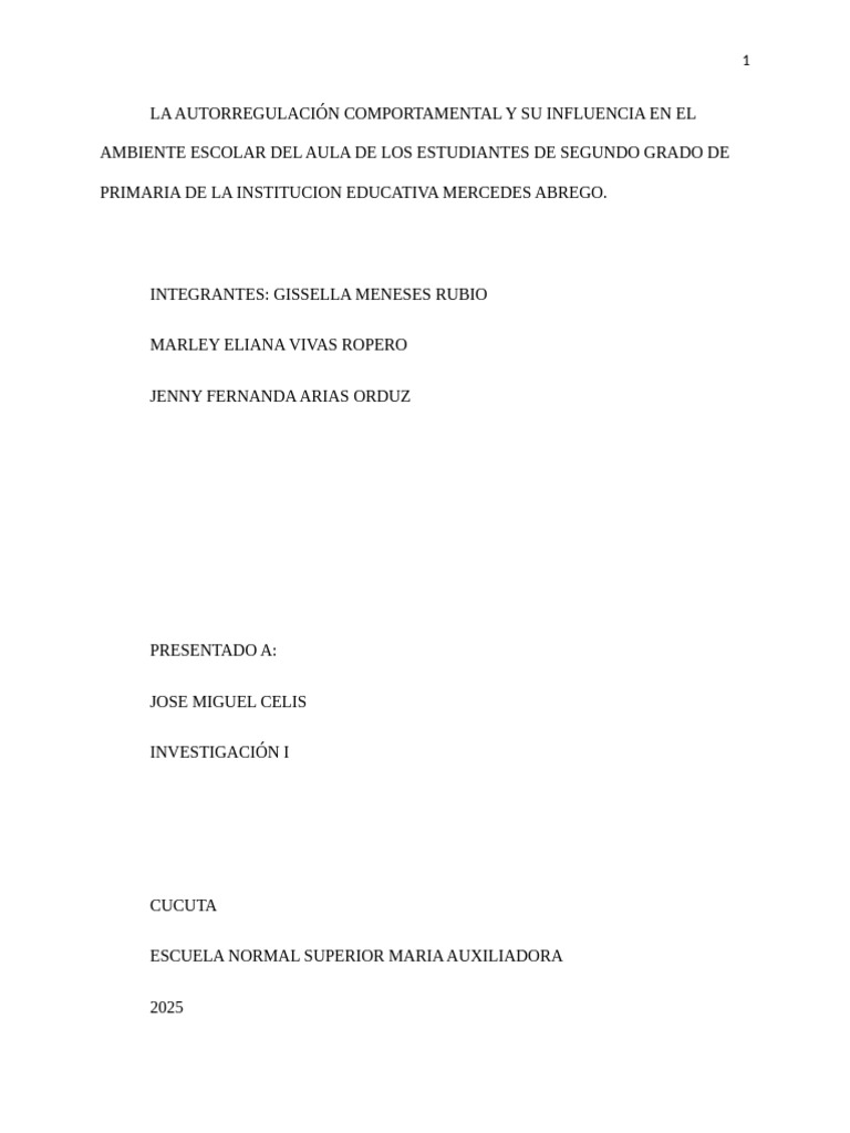 Investigacion Anteproyecto (1) Normas Apa | PDF | Autorregulación emocional | Caso de estudio