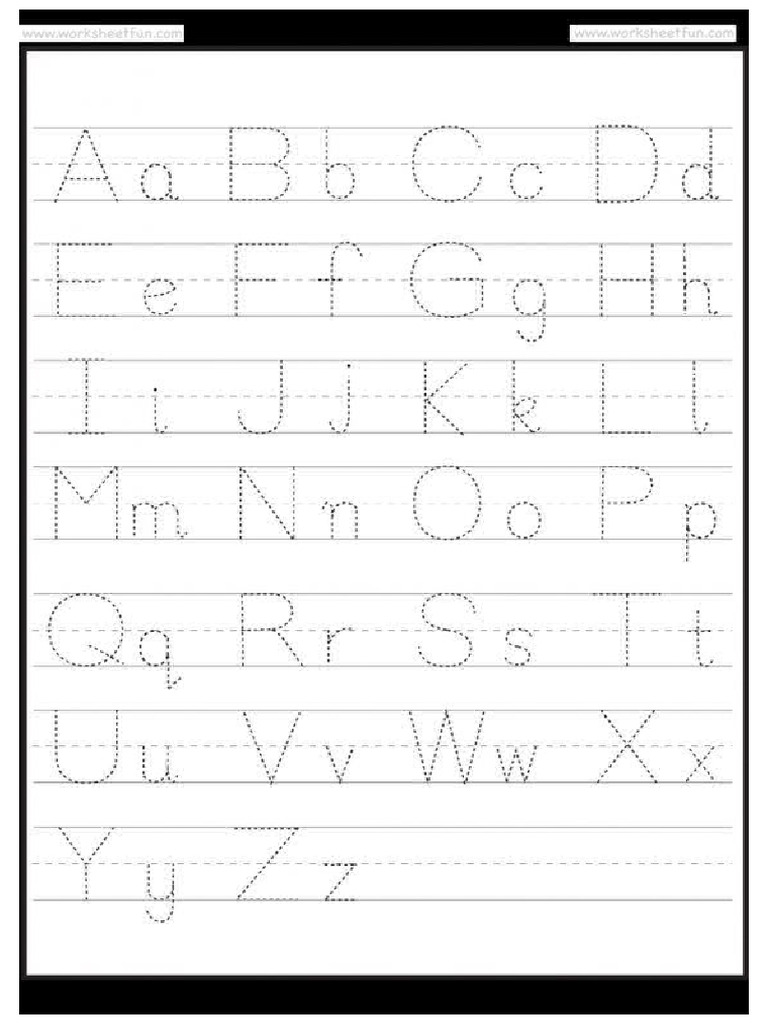 Latihan Trace A Z Set 2 | PDF
