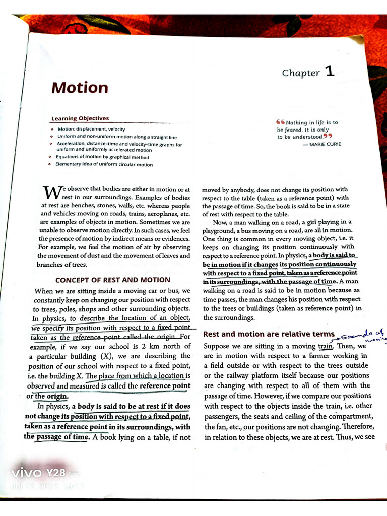 Class 9 Phy Chapter 1 | PDF