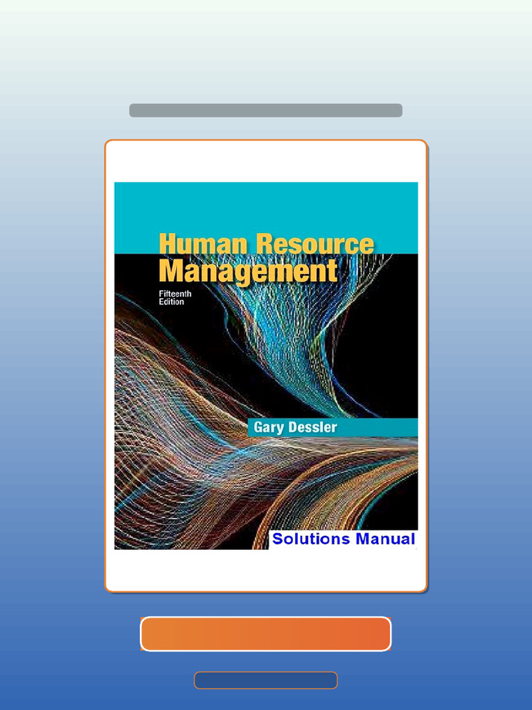 Human Resource Management 15th Edition Dessler Fast Access | PDF | Human Resource Management ...