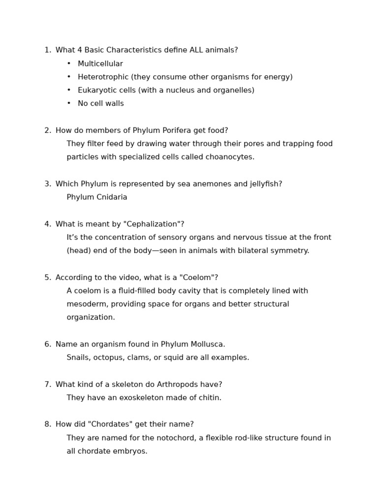 Basic Assignment - Introduction - Animal Diversity | PDF