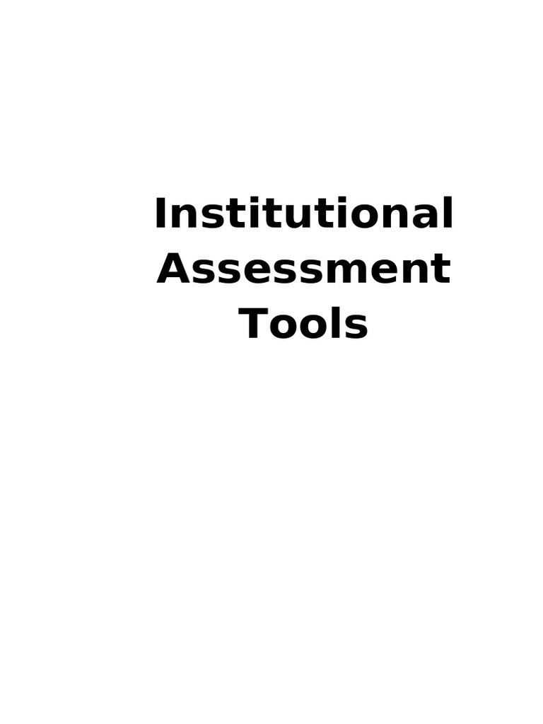 Institutional Assessment Tools (BARISTA) | PDF | Drink | Coffee