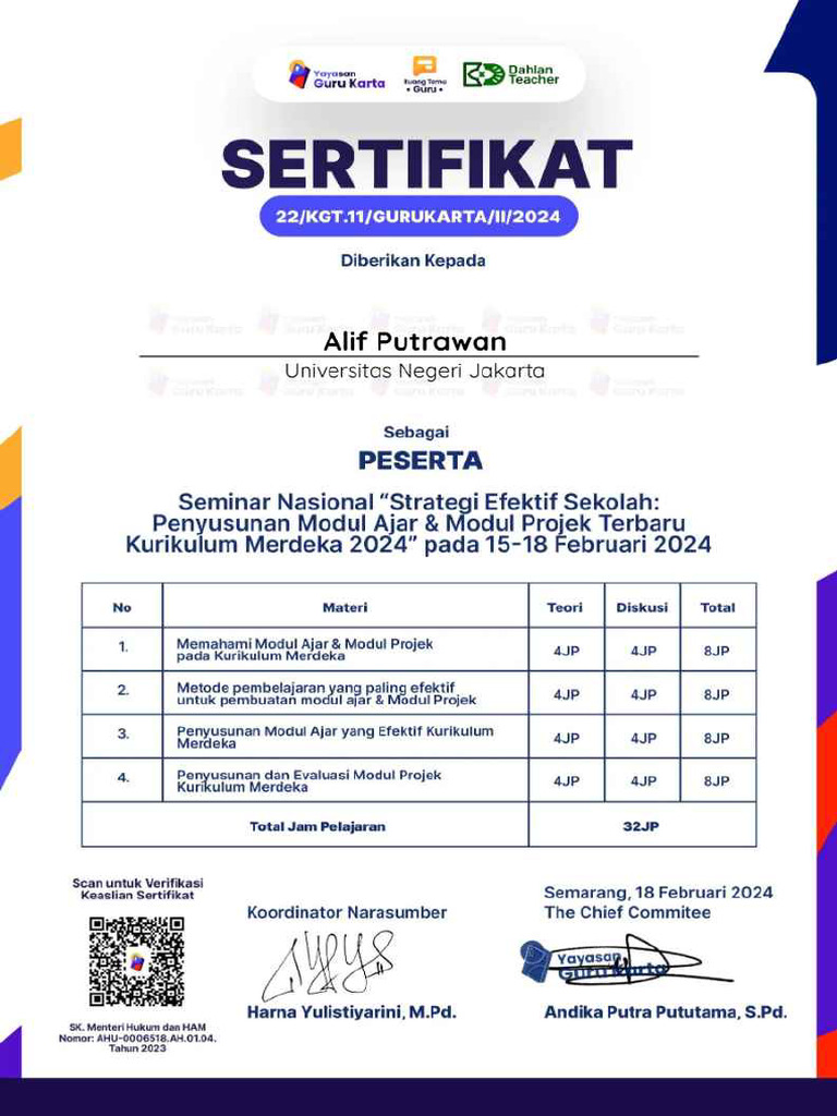 Sertifikat Gurukarta 11zon | PDF