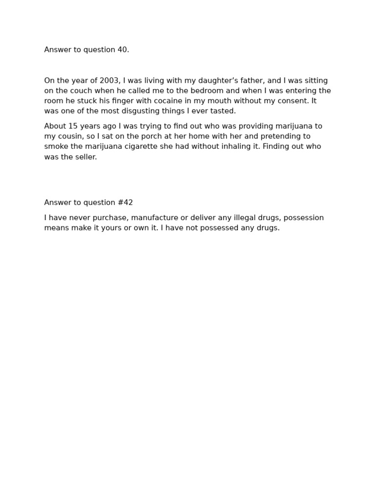 Answer To Question 40 | PDF