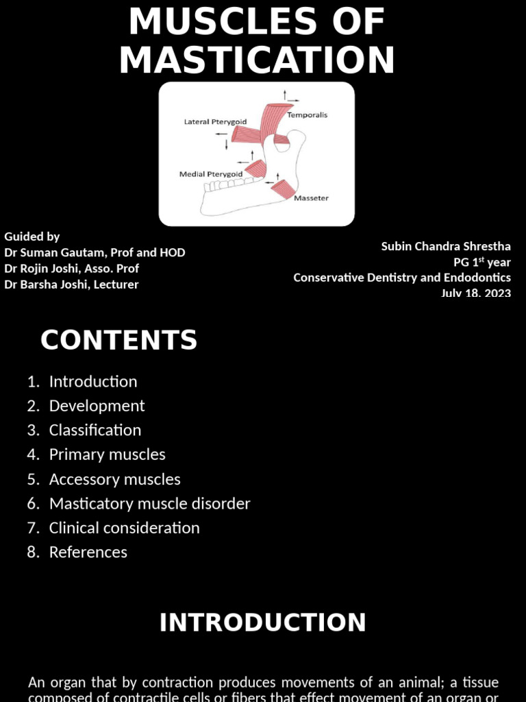 Muscles of Mastication Overview | PDF | Myofascial Trigger Point ...
