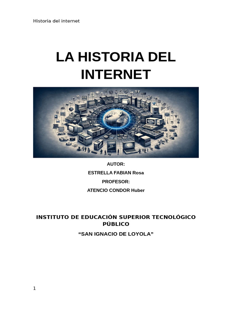 Historia y características del Internet | PDF | Internet | Red de ...