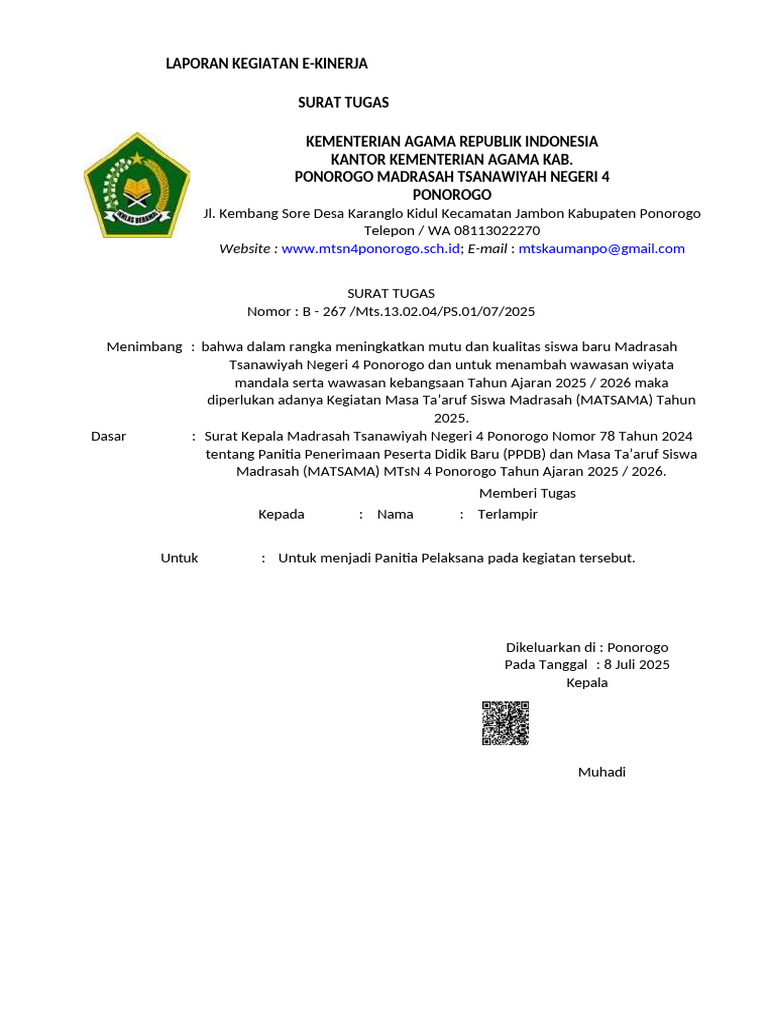 BUKTI DUKUNG KEGIATAN RHK 1 | PDF