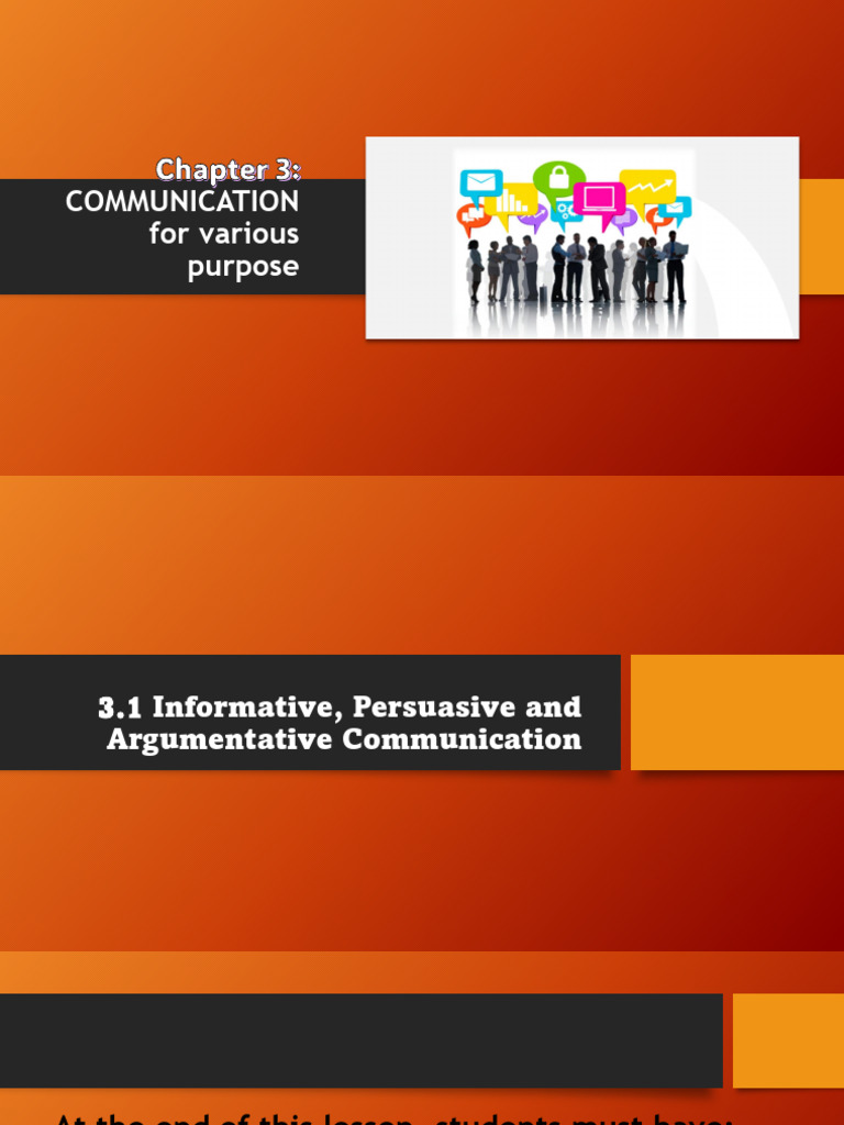 Mastering Informative and Persuasive Communication | PDF | Persuasion ...
