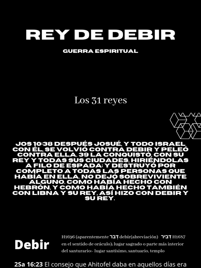 Lecc 9 Rey de Debir | PDF | David | Abrahán