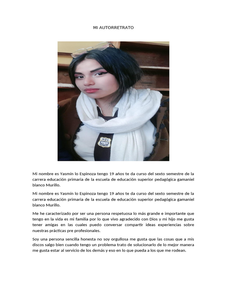 Mi Autorretrato | PDF