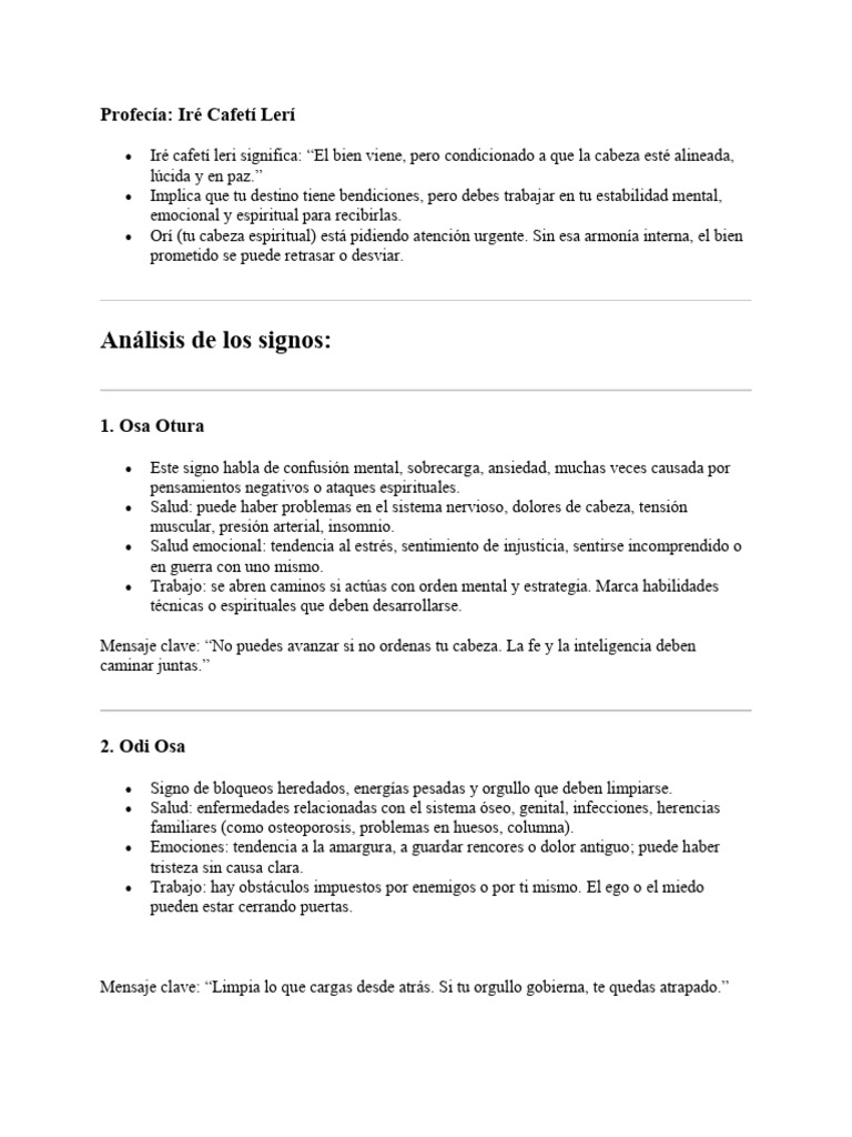 Consulta Osa Obara 3 Julio | PDF