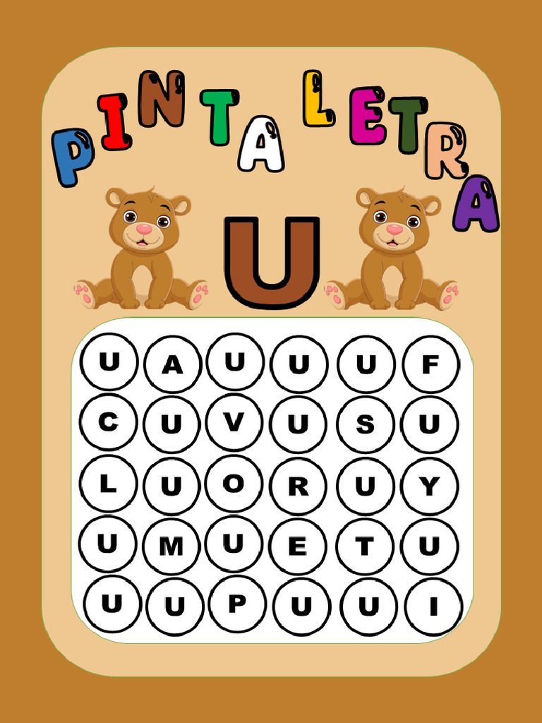 PINTE LETRA U | PDF