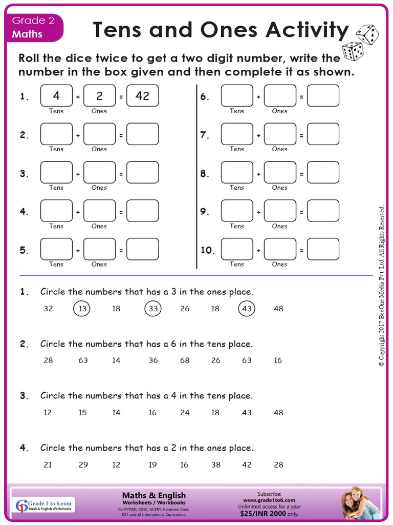 Place Value Practice For Grade 2 | PDF