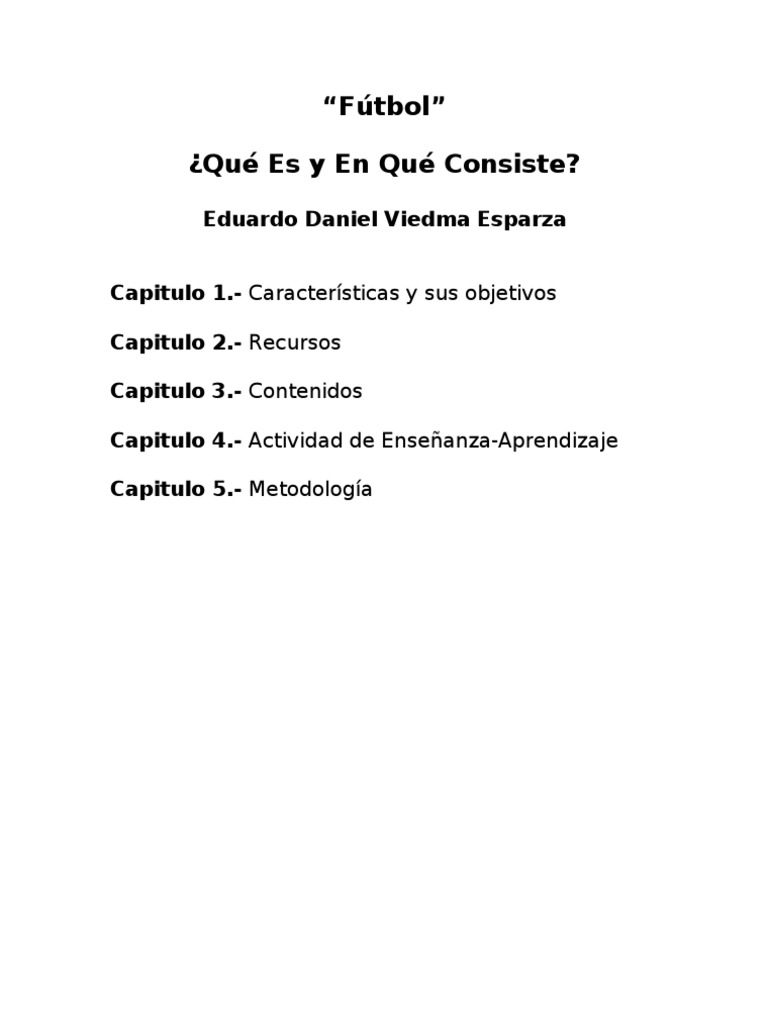 Fútbol Ensayo | PDF | Asociación de Futbol | Pelota