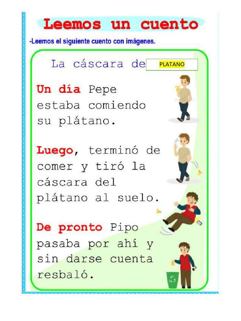 Hoja de Practica Cuento | PDF