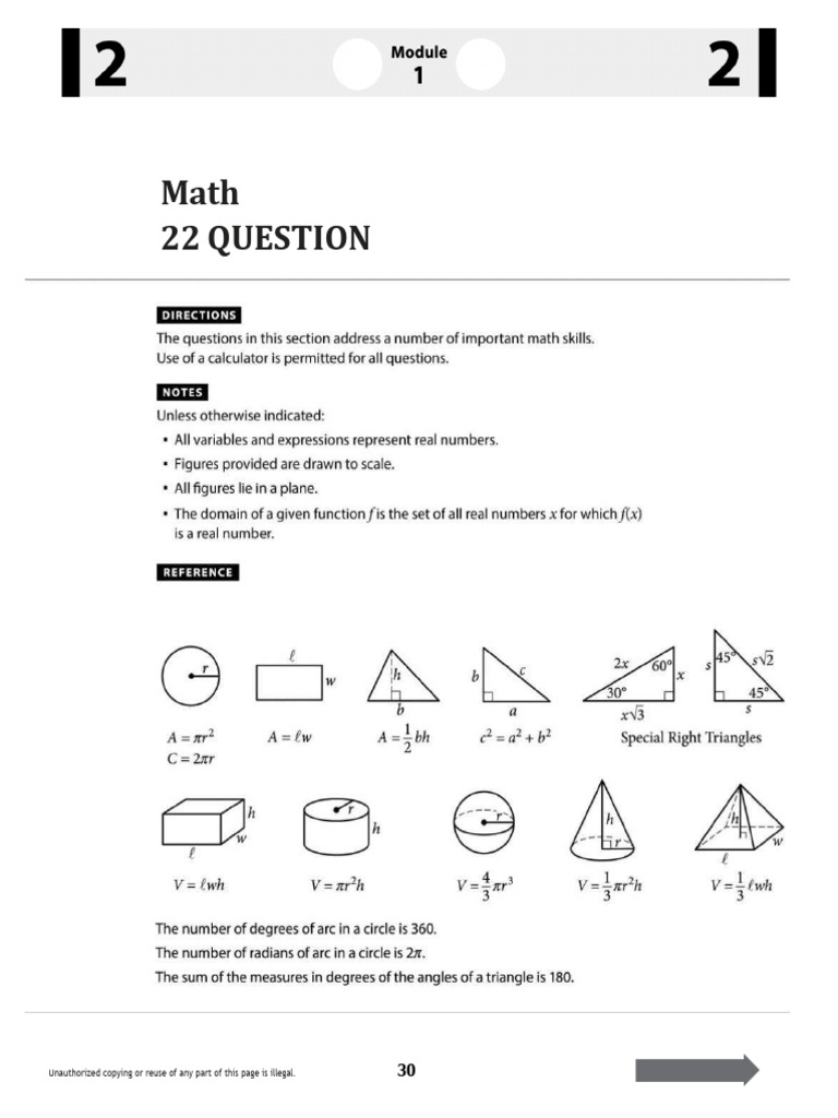 The SAT Practice Test 6 Math | PDF | Decimal | Rounding