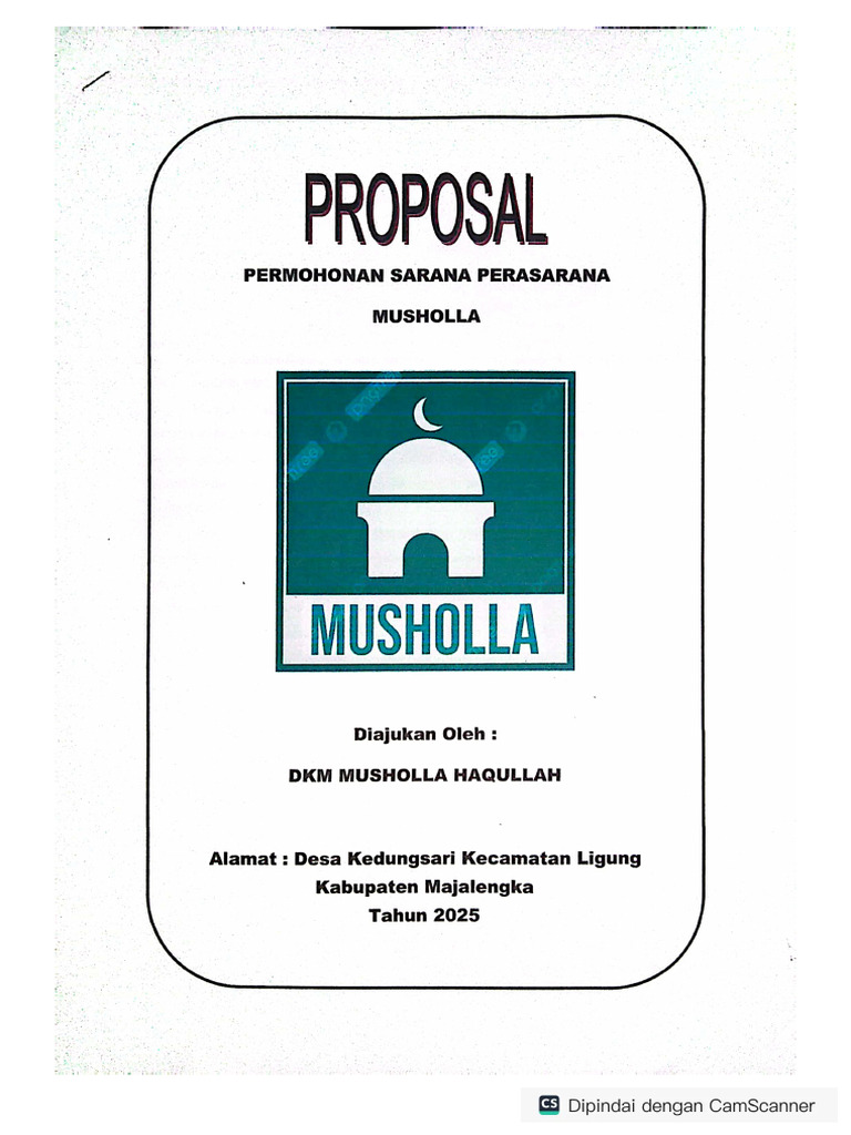 Proposal Musholla Haqullah | PDF