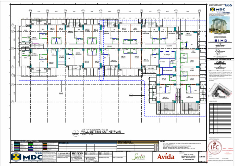 MDC TSD Ifc Aset4 Ar 008 10th To 14th Residential Level Wall Setting ...