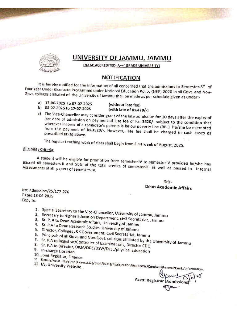 Notification 2025 26 | PDF