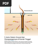 Panduan Pemasangan Grounding Listrik Rumah | PDF