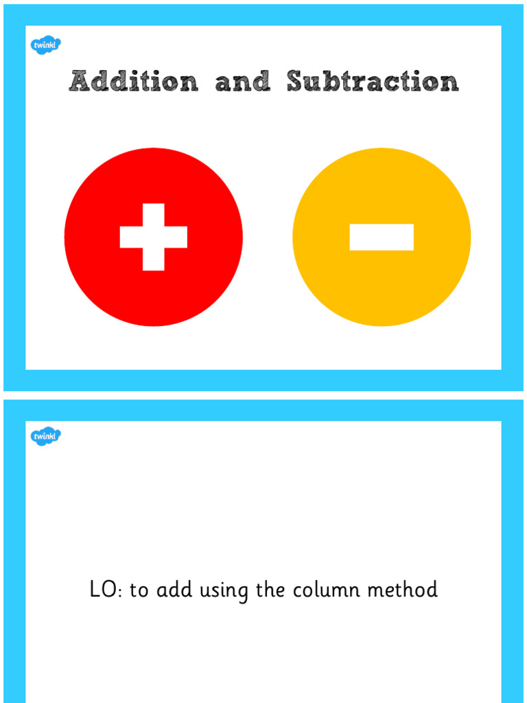 T2 M 878 Year 3 Addition and Subtraction Lesson 3d Adding 3 and 3 Digit ...