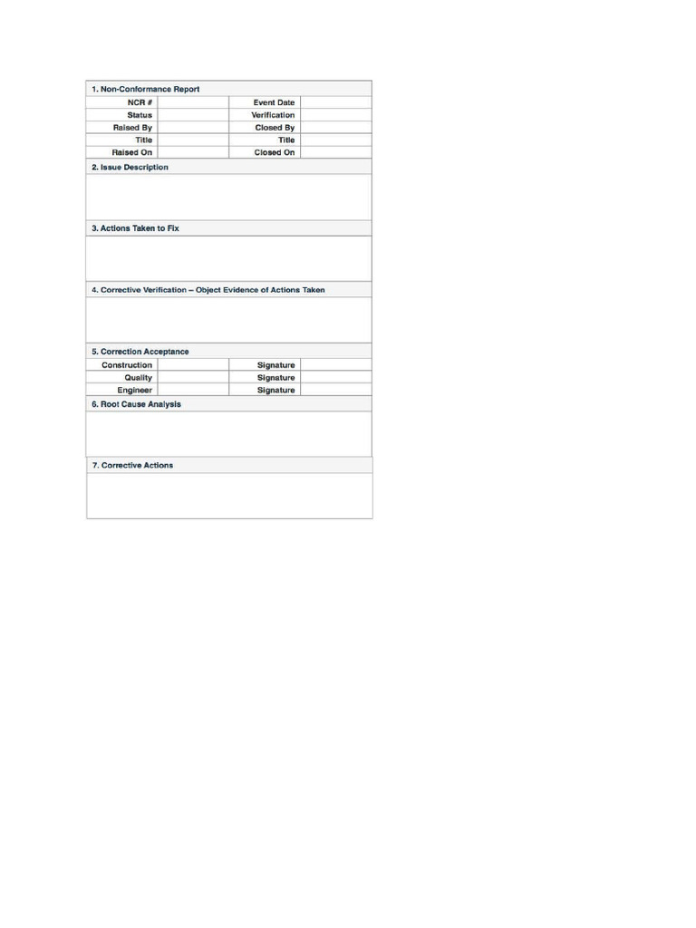 NCR Report Template (2) - PROFESSIONAL TEMPLATES - Jfif | PDF