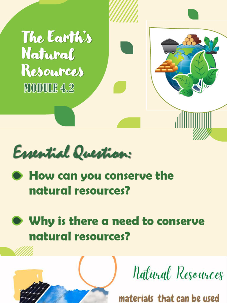 Science 7 - Module 4.2 - The Earth S Natural Resources.. | PDF