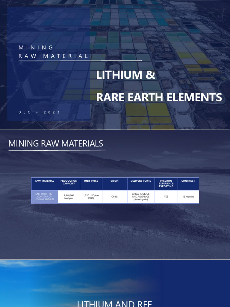 Lithium and Rare Earth Elements Mining | PDF | Lithium | Electric Vehicle