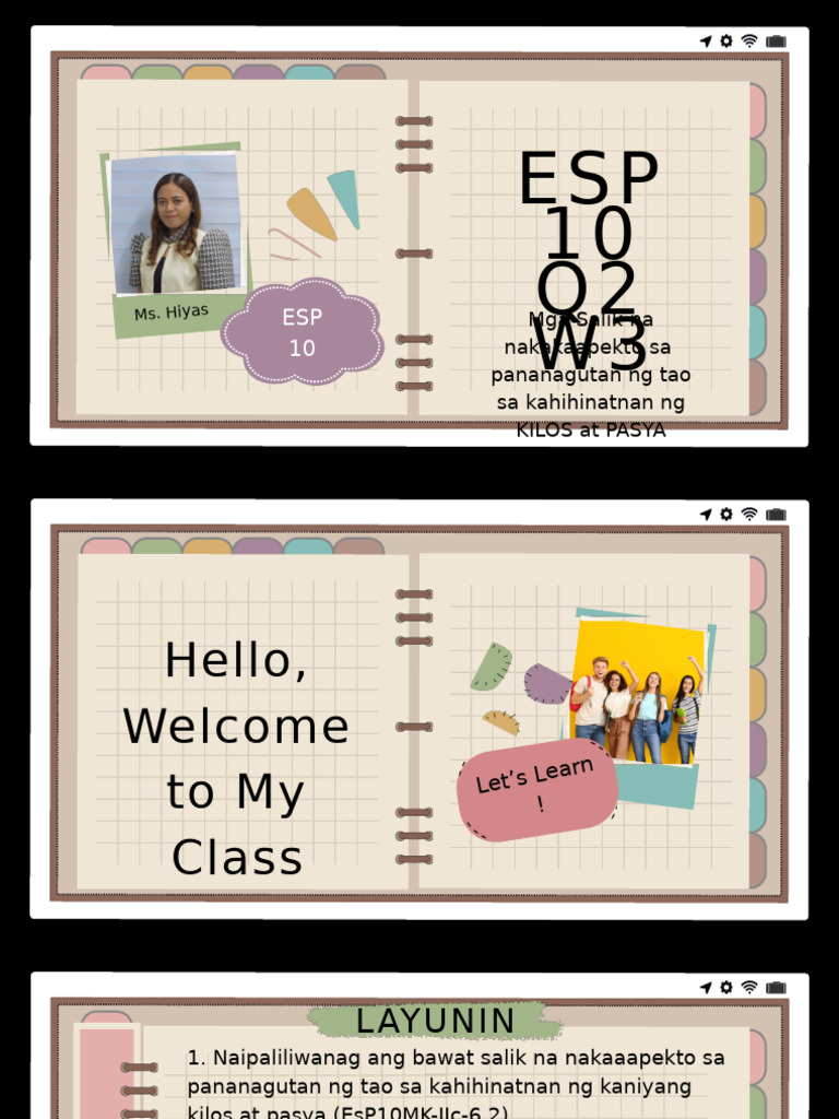 ESP10 Q2 W3-Mga Salik Na Nakakaapekto Sa Mapanagutang Kilos 2024-2025 (CANVA) | PDF