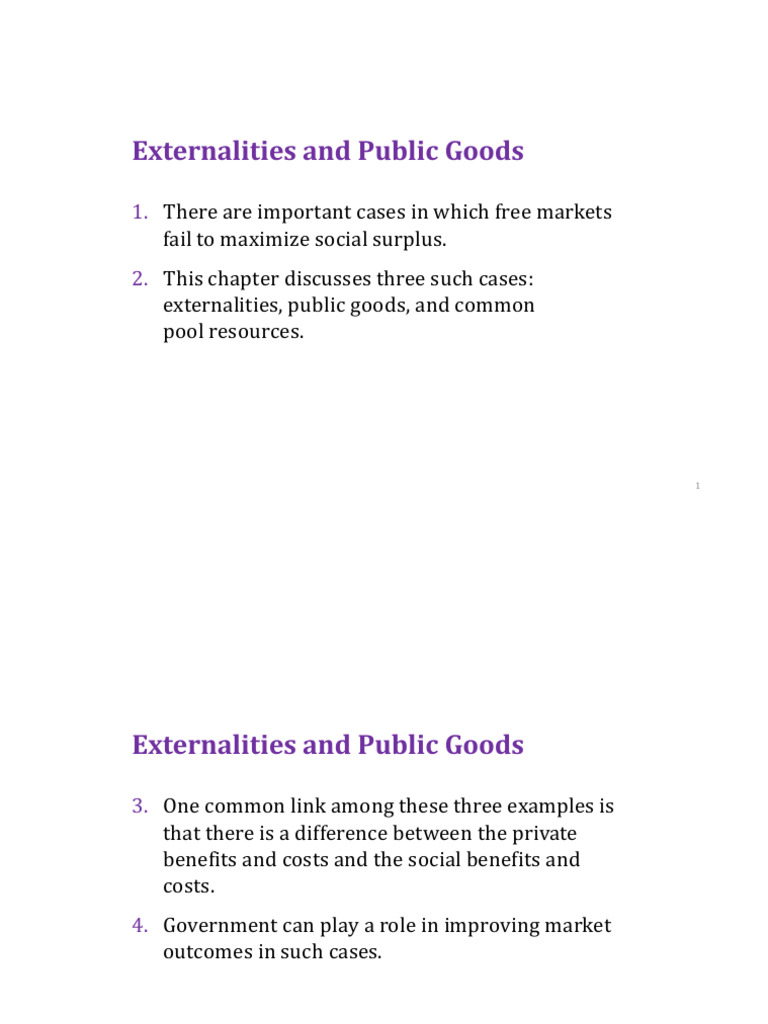 Lecture 10. Chapter 9 Web | PDF | Externality | Goods