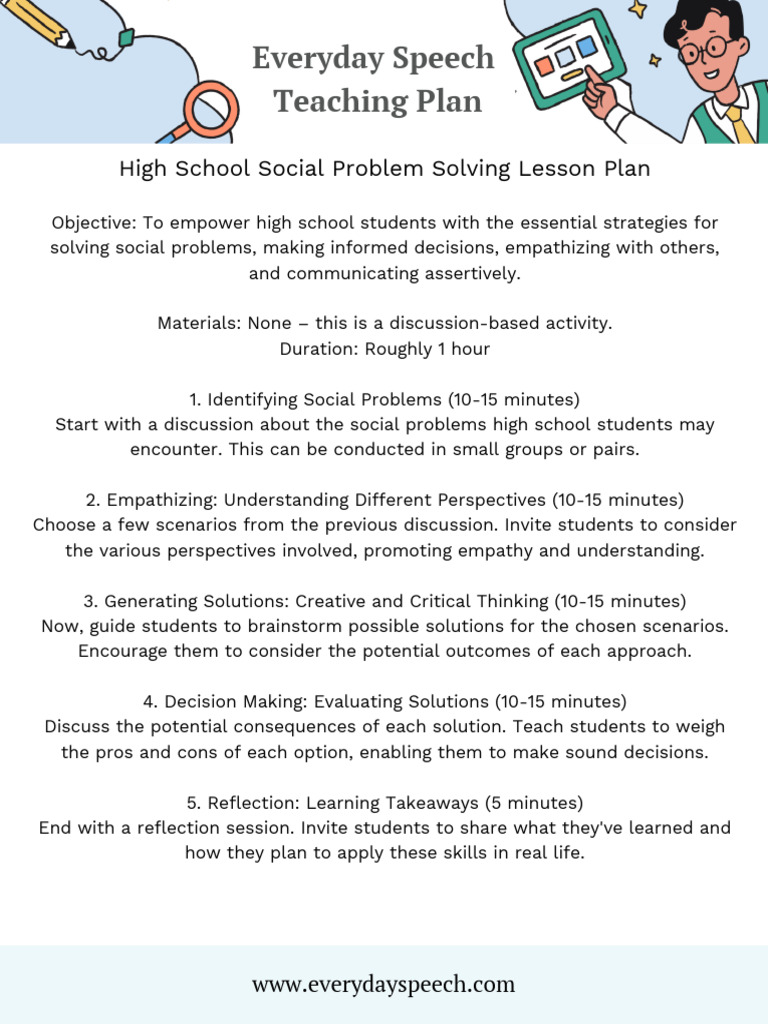Lesson Plan Templates For Blog - High-School-Problem-Solving-Free | PDF ...