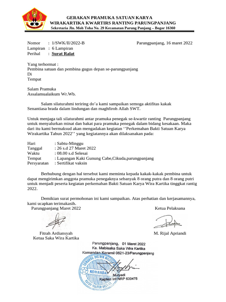 Surat Ralat Persyaratan | PDF