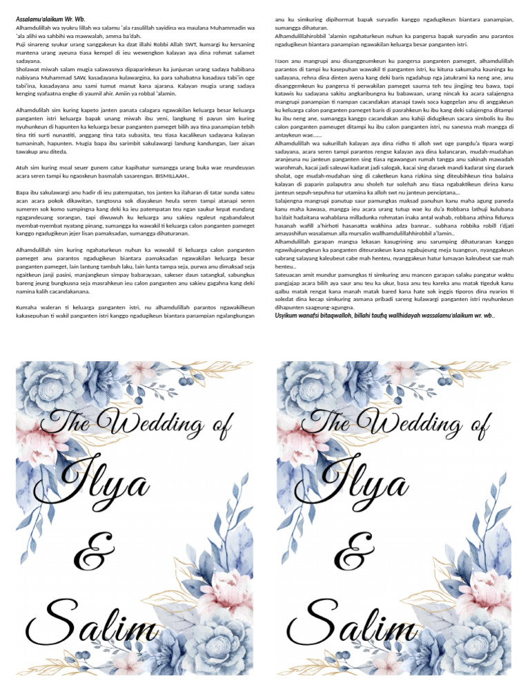 Naskah MC Pernikahan | PDF