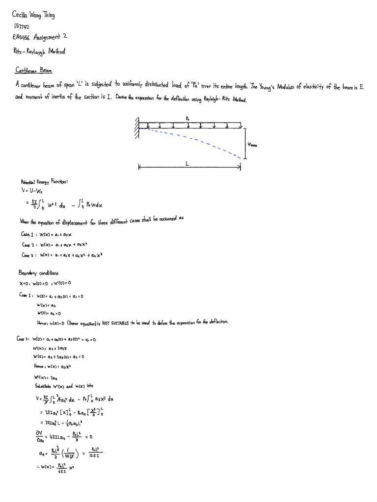 Fem 1 4 Beams | PDF