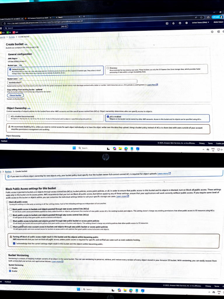Create Bucket: General Configuration | PDF | Computer Architecture | Information Technology