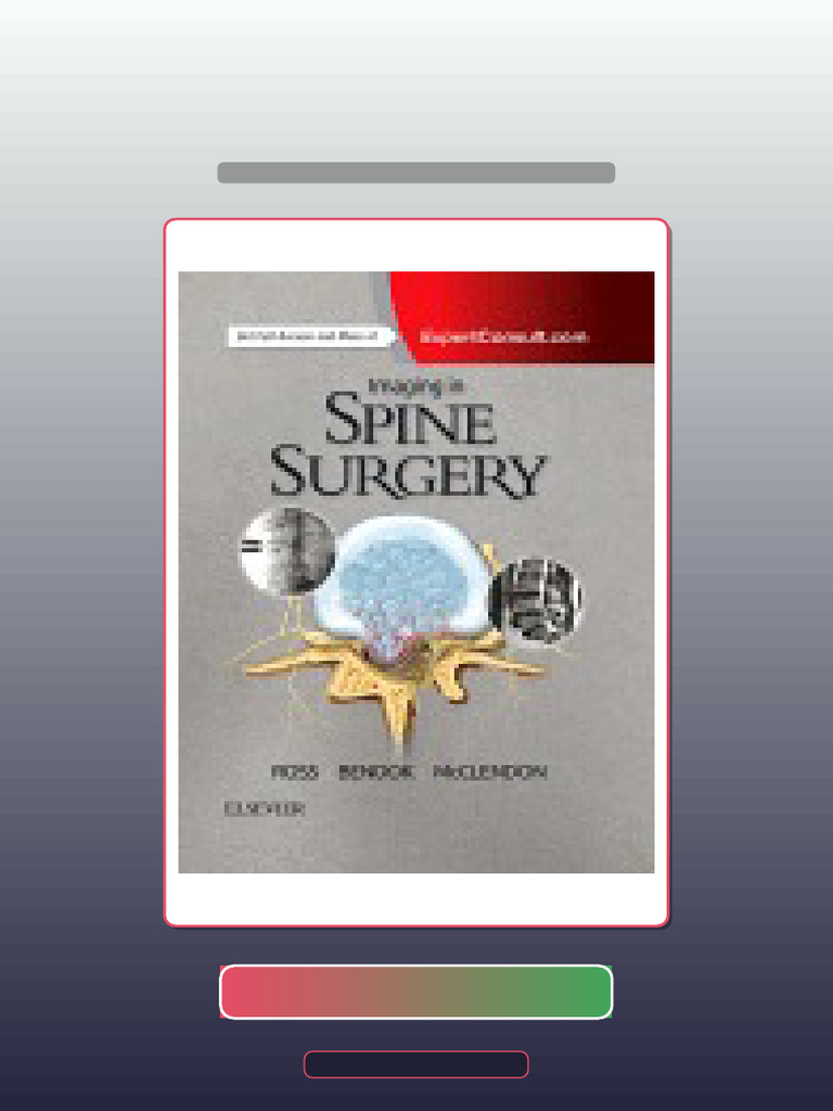 Imaging in Spine Surgery 1st Edition Jeffrey S Ross HQ File Fast Access ...