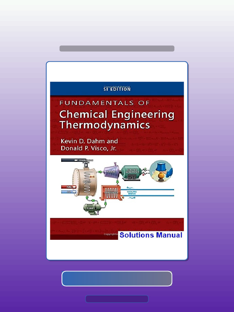Fundamentals of Chemical Engineering Thermodynamics SI Edition 1st ...