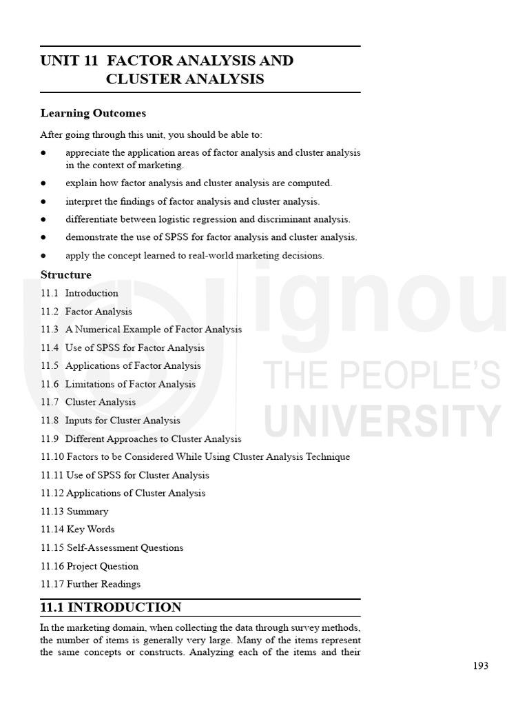 Factor Analysis EGyan | PDF | Factor Analysis | Principal Component Analysis
