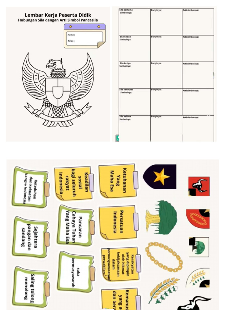 LKPD Simbol Pancasila - 011641 | PDF