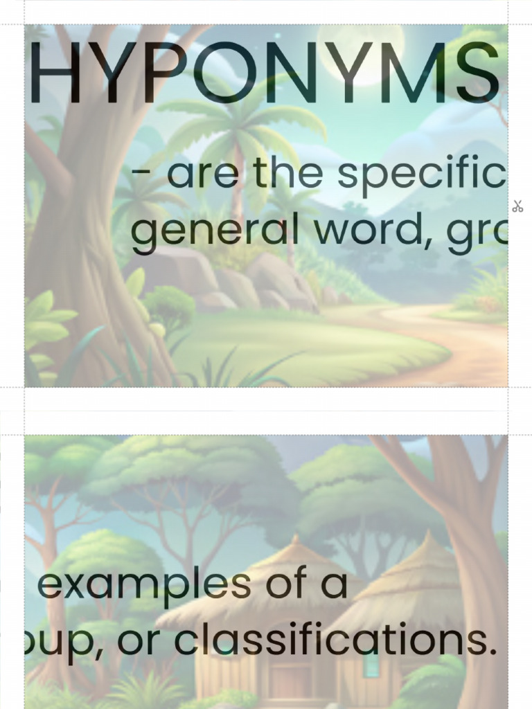 Hyponyms Meaning | PDF