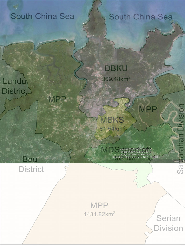 Kuching Council Map 2 | PDF