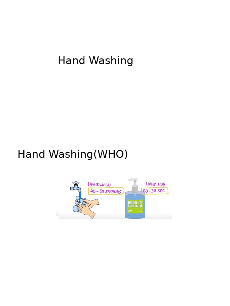 Hand Washing | PDF